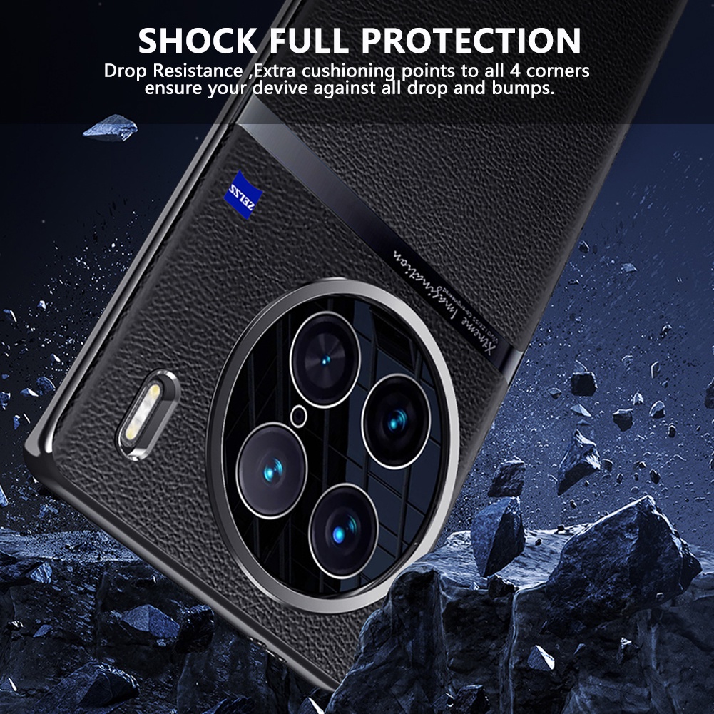 Original Luxury Leather Plating Case For Vivo X90 Pro X90Pro+ X90S X100 ...