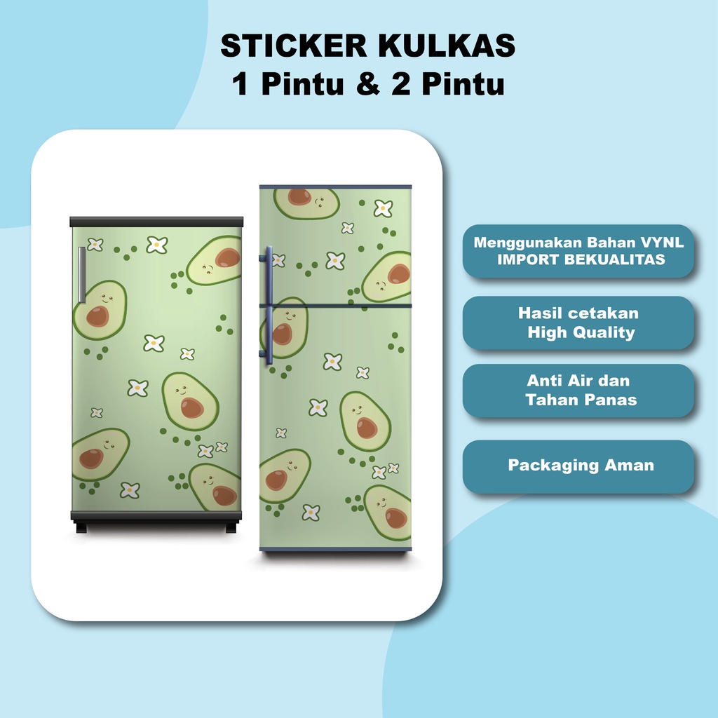 Fridge Wallpaper/Refrigerator Sticker/1-Door And 2-door Refrigerator ...