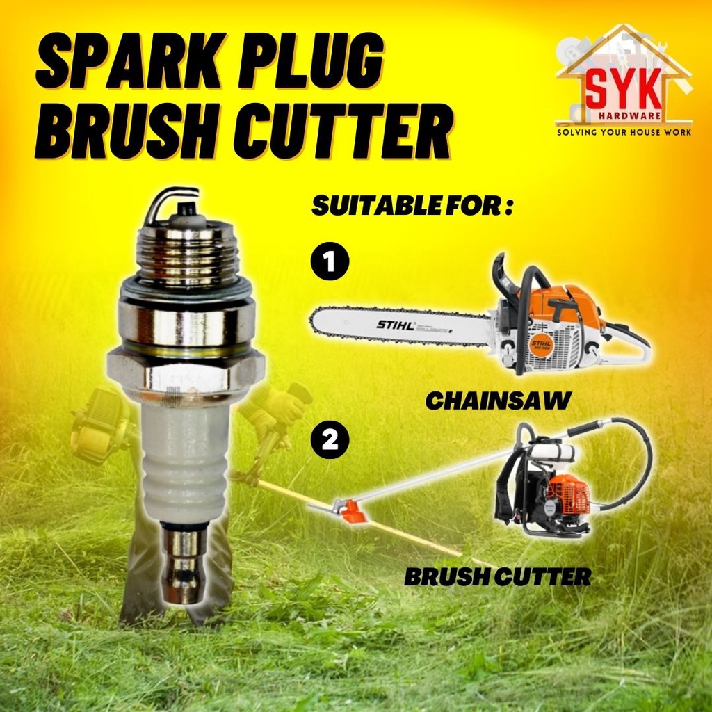 SYK Spark Plug Brush Cutter 100% Original Plug Engin Mesin Rumput ...
