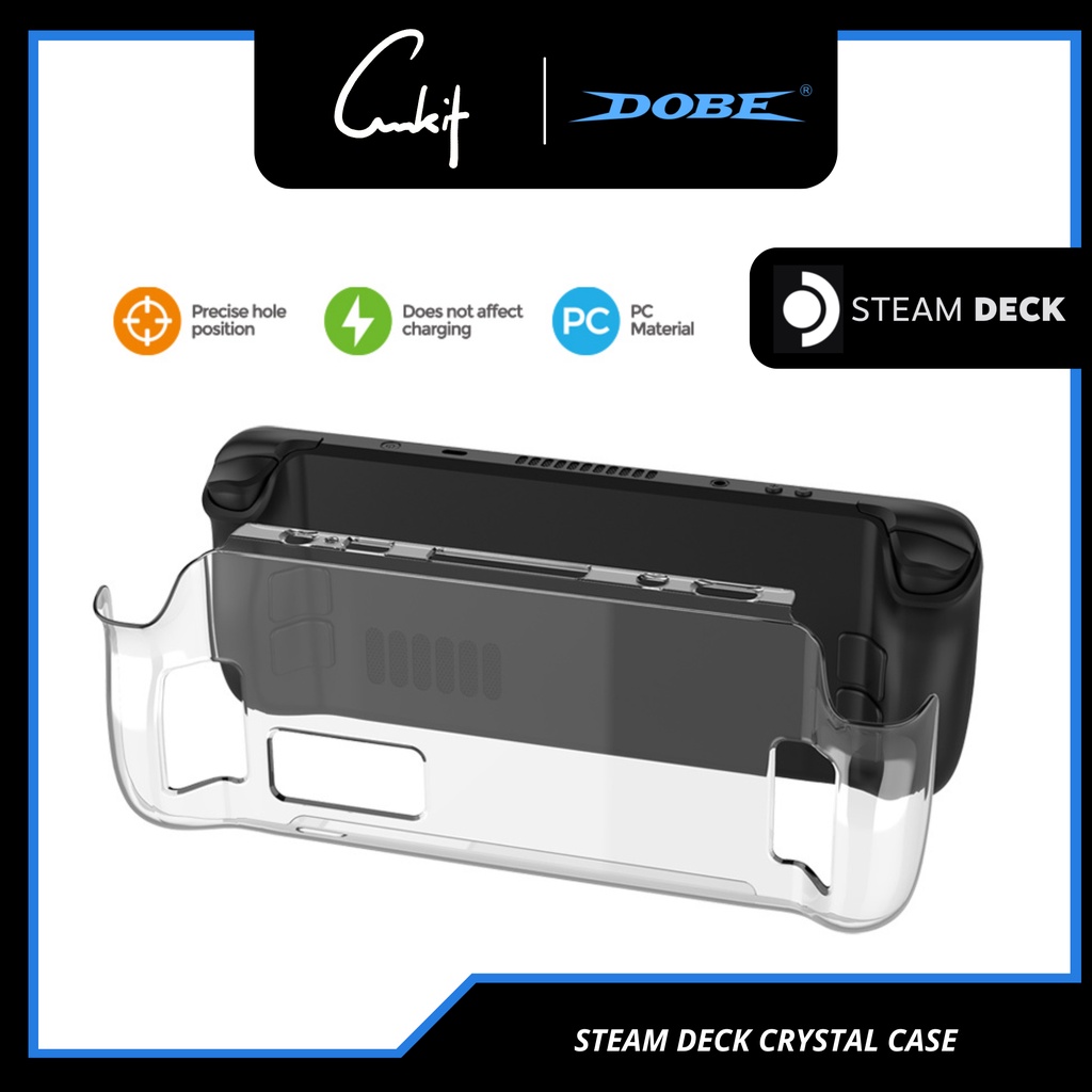 9.9 SALE 】DOBE Steam Deck Crystal Case Steam Deck Crystal Protective ...