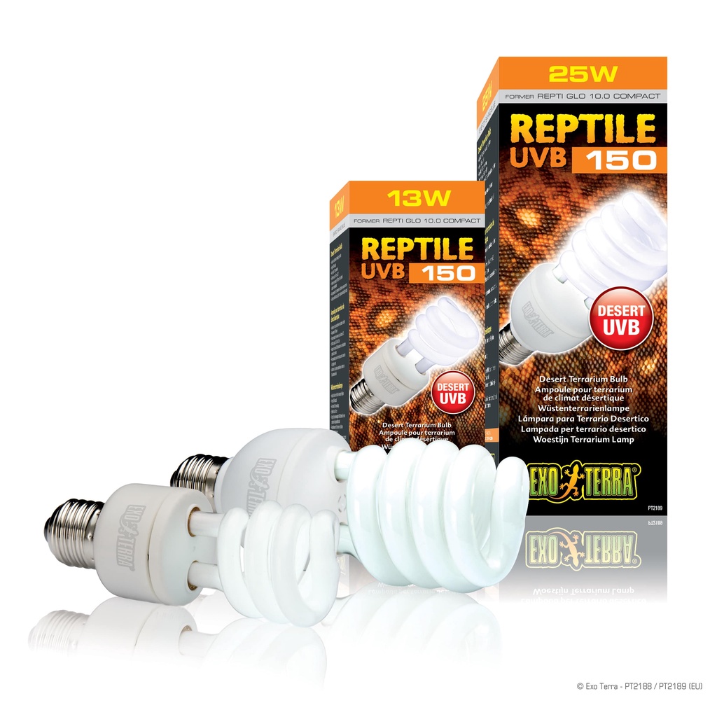 Exo Terra Desert UVB 150 Bulb - PT2188, PT2189 (13W, 25W) | Shopee Malaysia