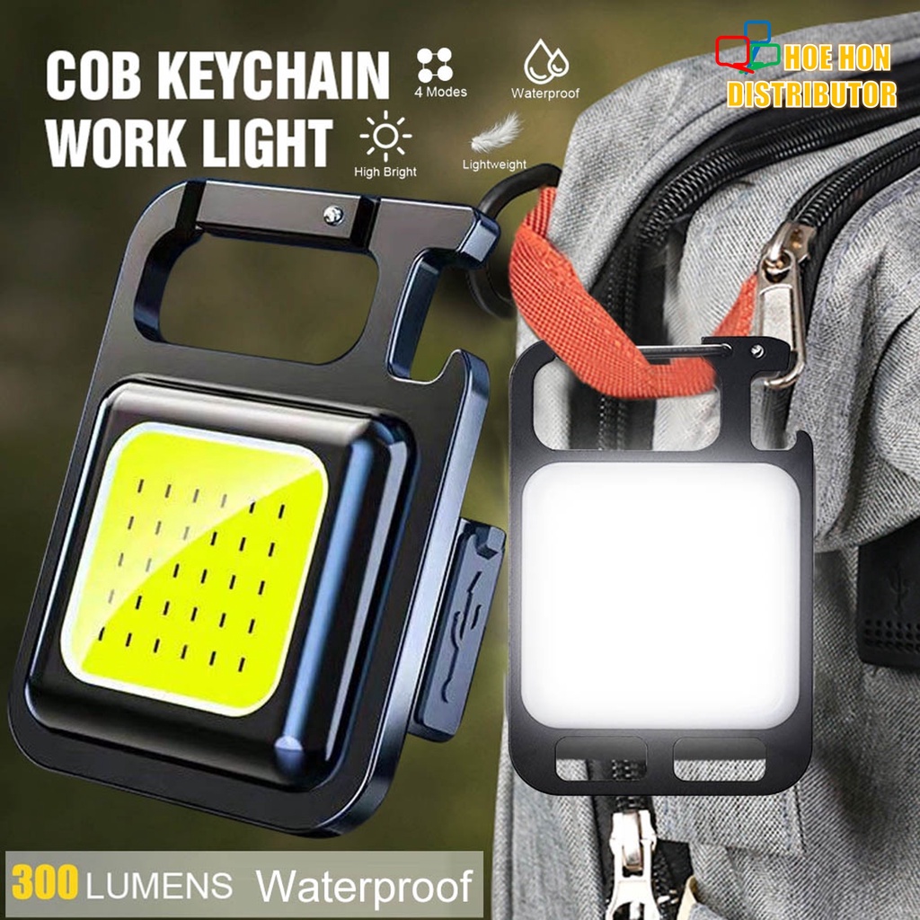 Mini Multifunction Keychain Flashlight Rechargeable Magnetic Work Lamp ...