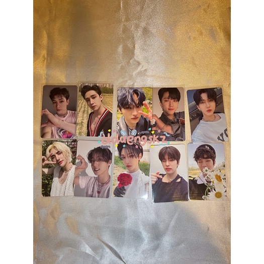 Stray kids maxident go t-crush heart album photocard pc [bang chan lee ...