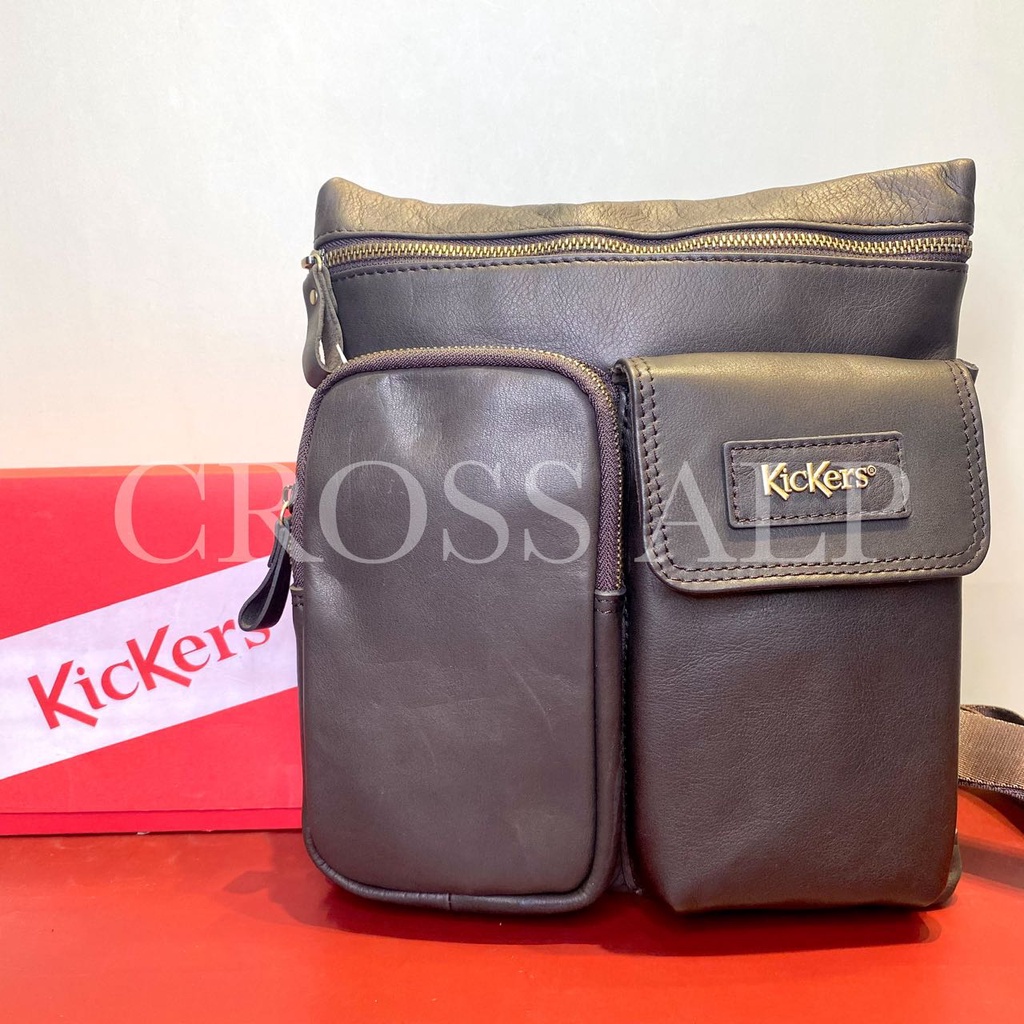 LIMITED EDITION Kickers Sling Bag Original Genuine Leather Crossbody ...