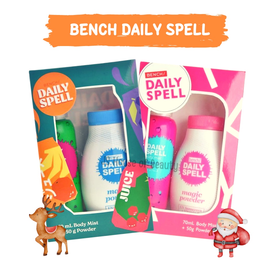 Bench Daily Spell Perfume / Body Mist / Powder (GIFT PACK) | Shopee ...