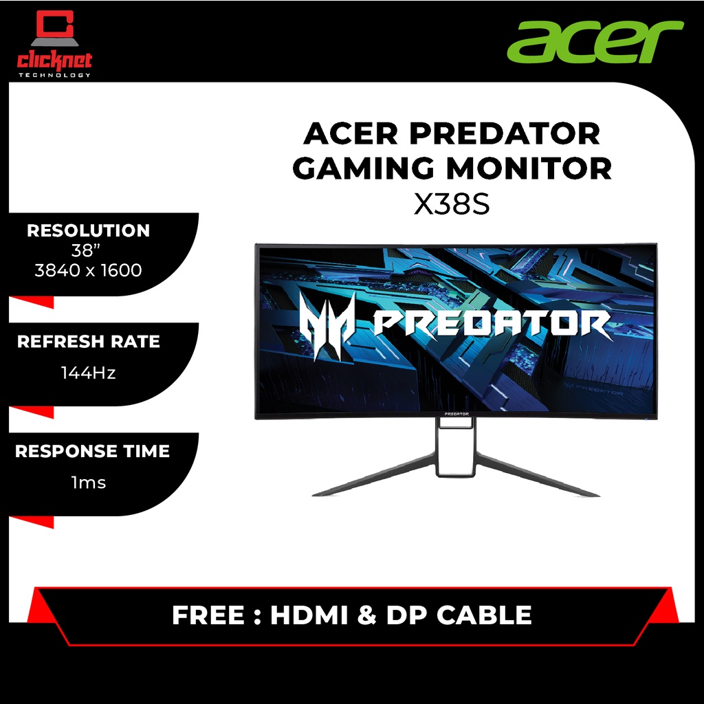 PREDATOR MONITOR X38S | Shopee Malaysia
