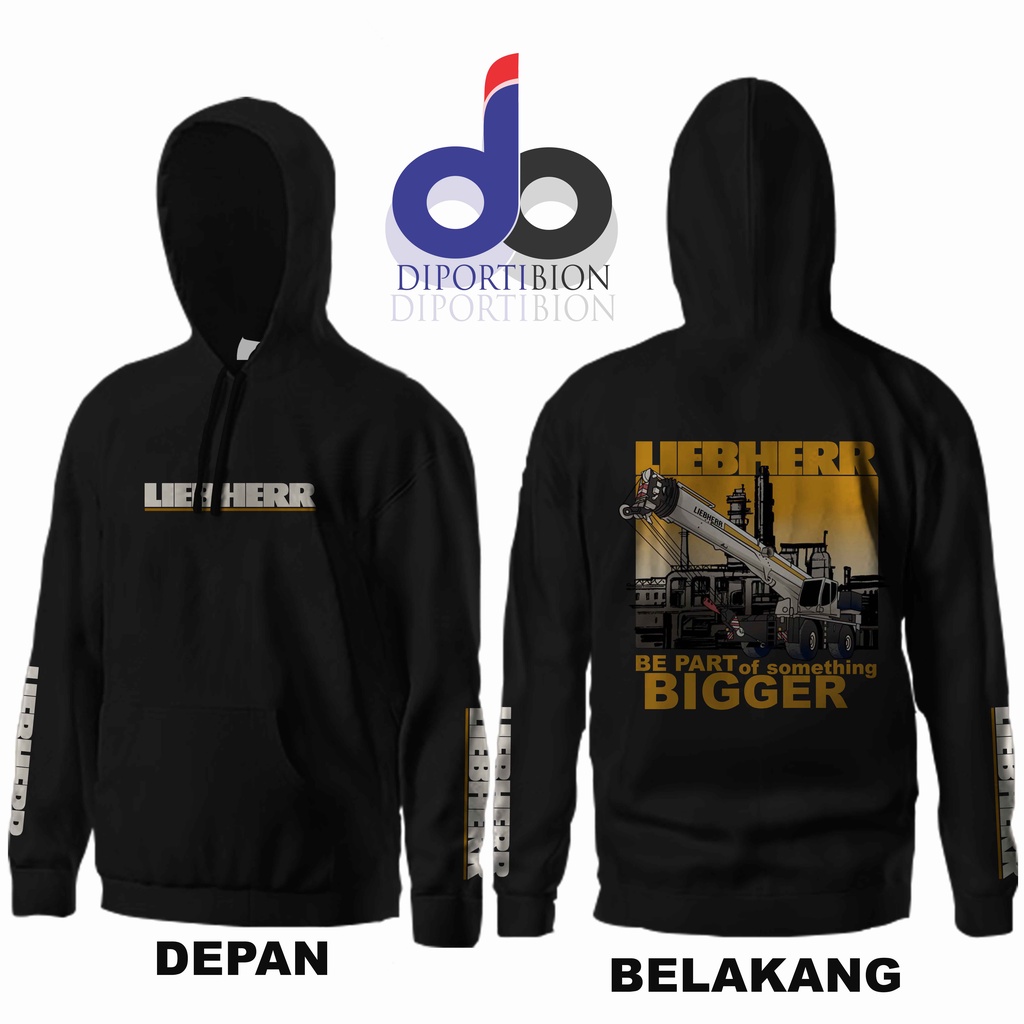 Liebher CRANE ILLTATION JUMPER HOODIE / LIEBHER CRANE HOODIE JUMPER ...