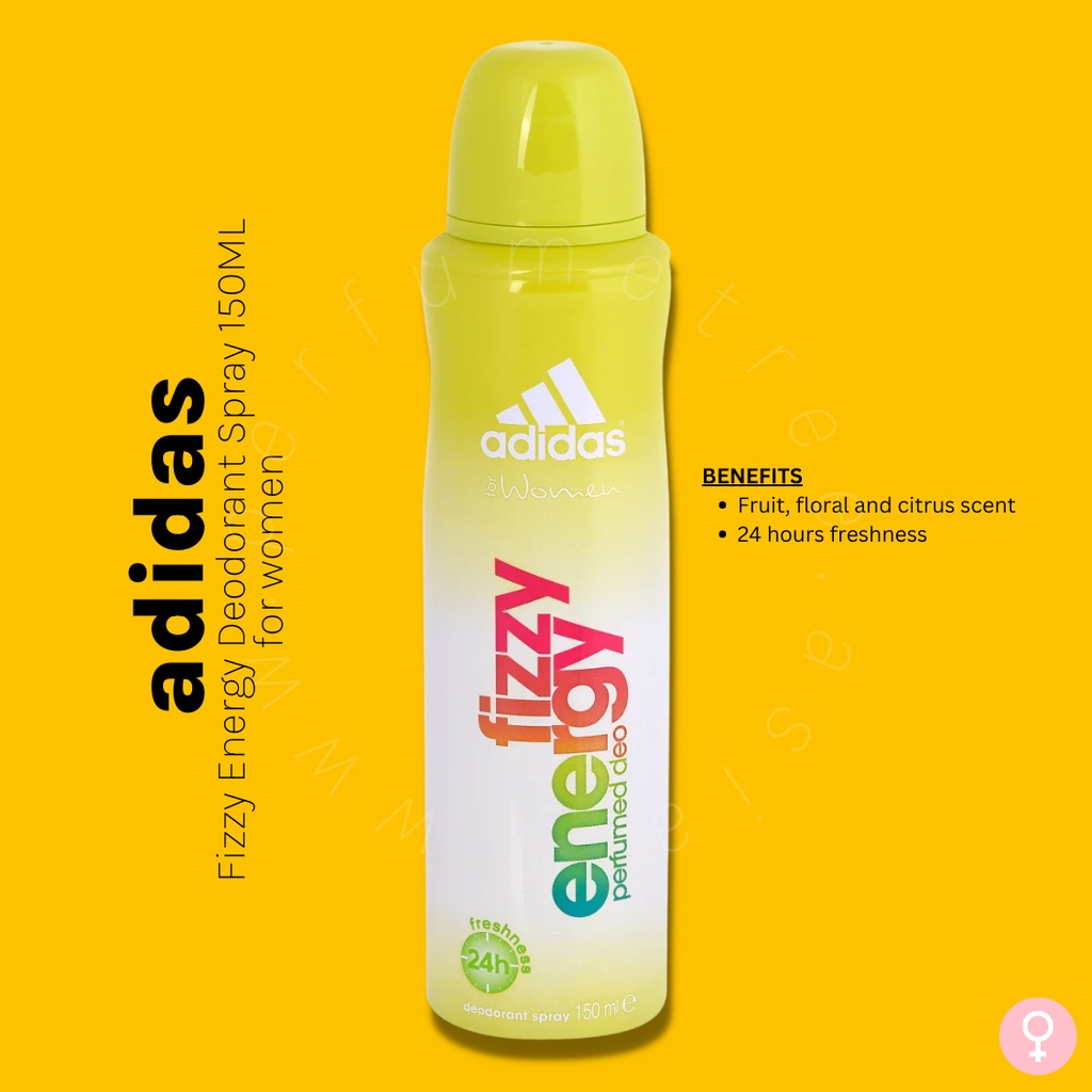 Adidas Fizzy Energy Deodorant Spray 150ML for women | Shopee Malaysia