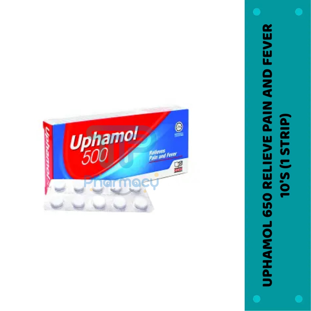 UPHAMOL 500 FOR FEVER AND RELIEVE PAIN 1 STRIP (10'S) | Shopee Malaysia