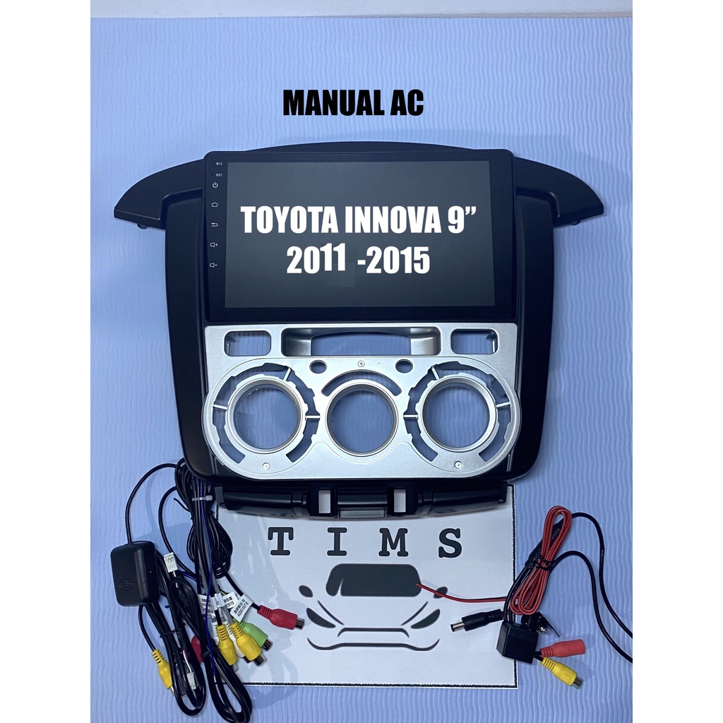 TOYOTA INNOVA 2011 - 2015 9” Manual AC Android Head Unit/ Stereo Panel ...