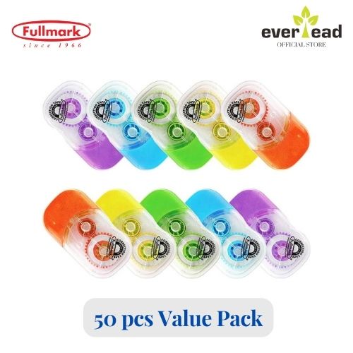 Fullmark Correction Tape - 50 pcs Gift Pack / 5mm X 6m each (Model E ...