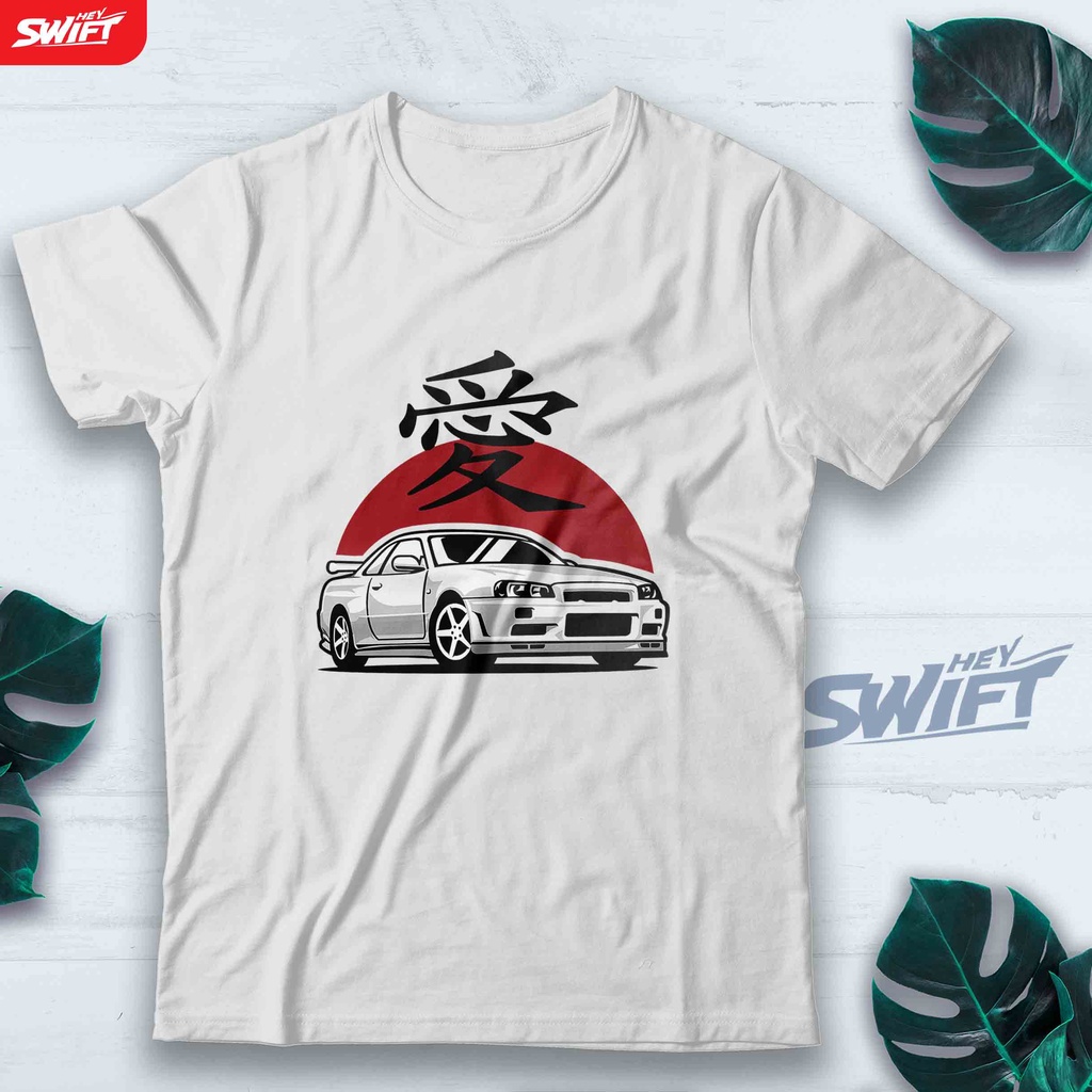 Japanese Monster T-Shirt nissan GTR GT-r r34 r-34 skyline JDM TSHIRT ...