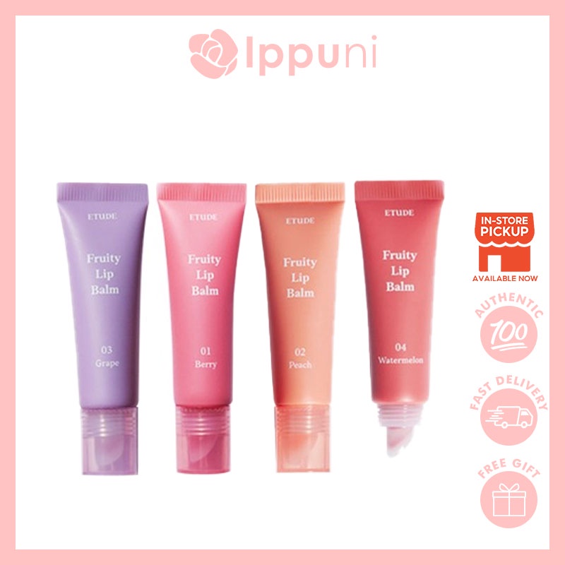 [CLEARANCE] Exp 23 Aug~18 Oct 2025 ETUDE HOUSE fruity lip balm (4 kinds ...