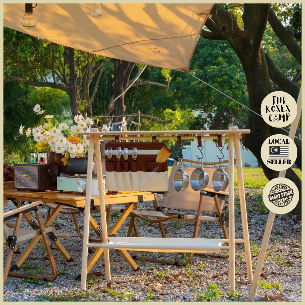 Wooden Triangle Rack With Top Shelf and Fabric Rack | Shopee Malaysia