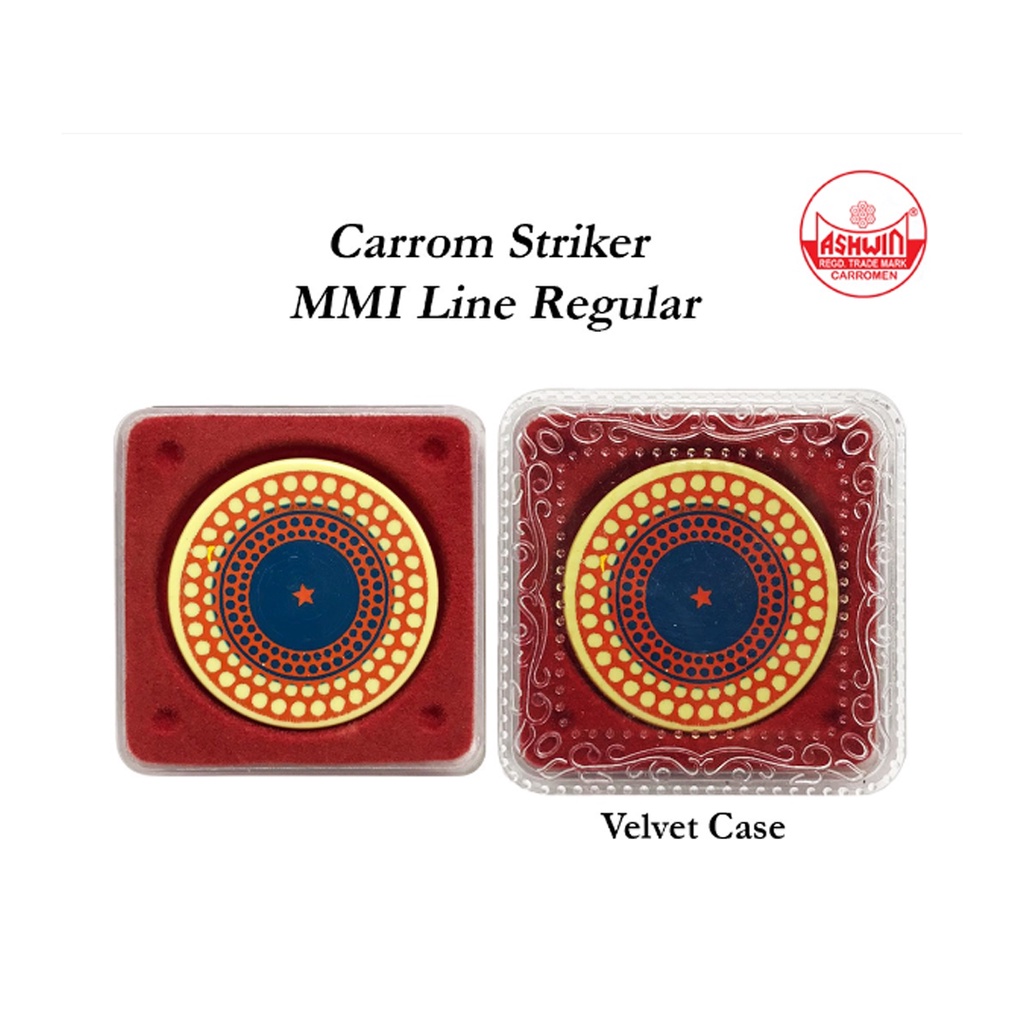 Ashwin Carrom Striker MMI Line Regular (Velvet Case) | Shopee Malaysia