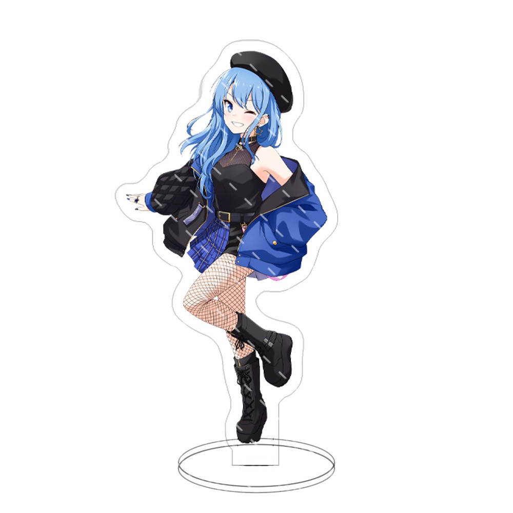 YT3 Hololive Vtuber Figure Anime Model Toys Plate Holder Gawr Gura Mori ...