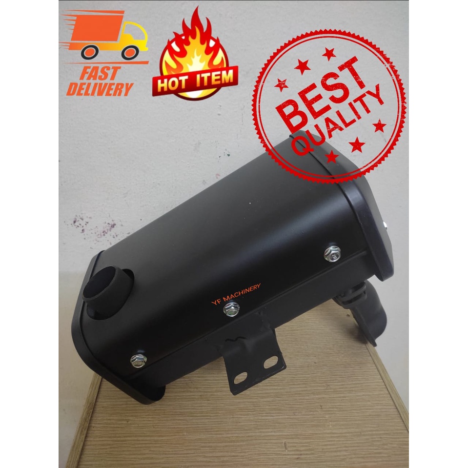 READY STOCK Yanmar China Engine L100 L90 186F Muffler Ekzos pipe9HIGHT ...