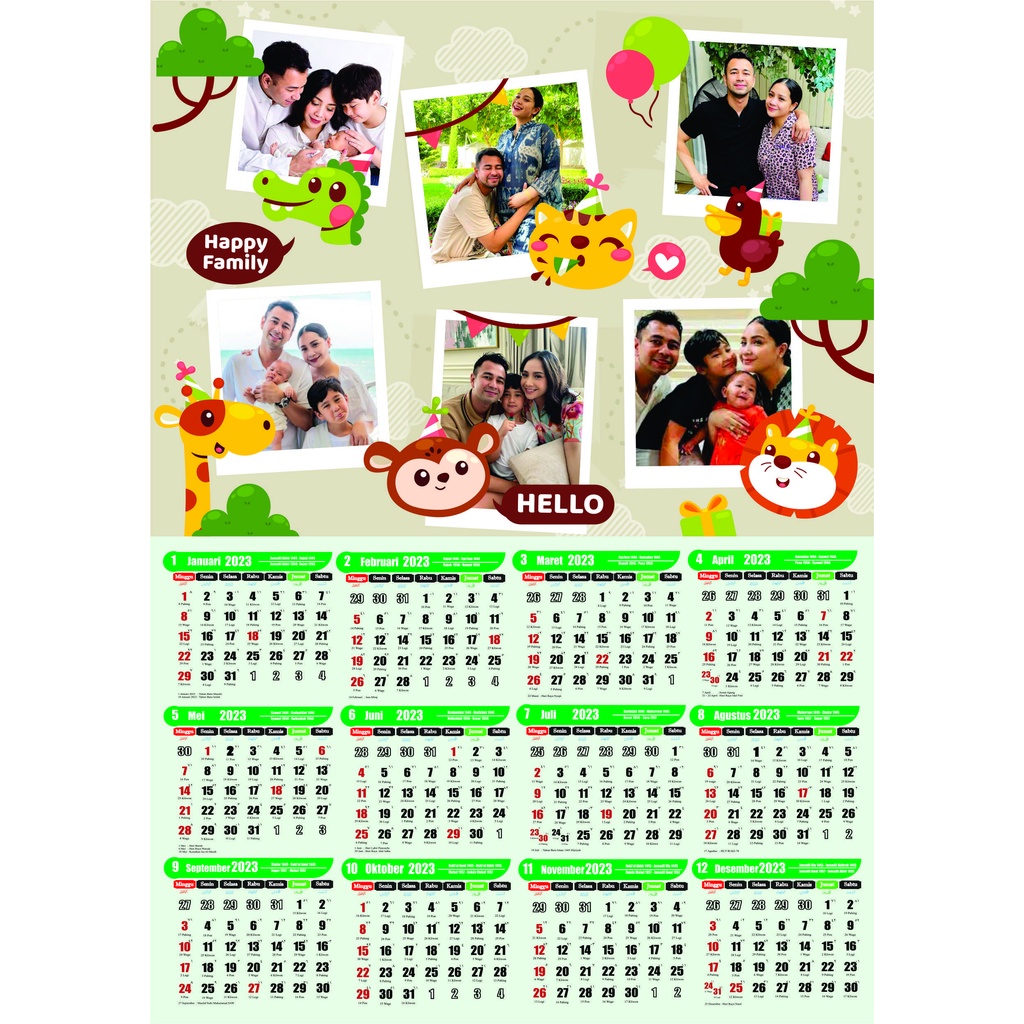 PRINT THE 2024 CHARACTER CALENDAR YOU CAN CUSTOM YOUR OWN PHOTOS ...