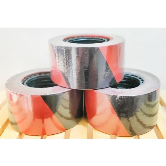 MERAH Barrcade police line warning tape, black and red barricade ...