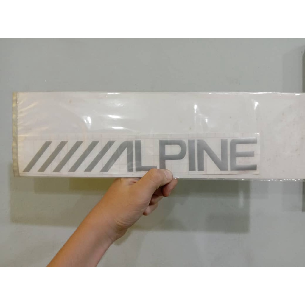 Alpine 12inchi Body Sticker Alpine Cermin Sticker Alpine Kereta Sticker ...