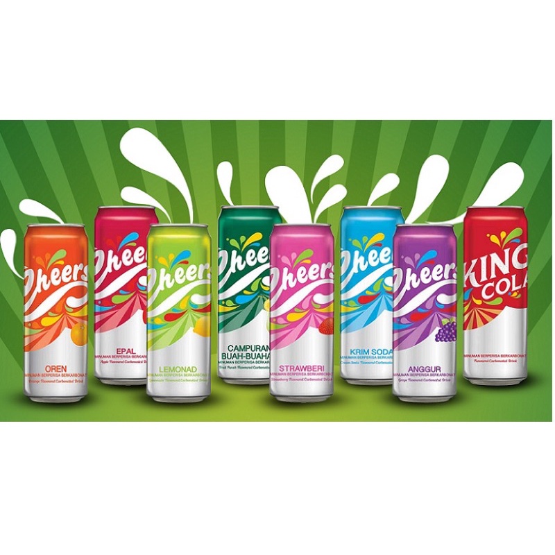 (Clear Stock ) Cheers Drink (325ML) - Strawberry/ Cream Soda/ Grape ...