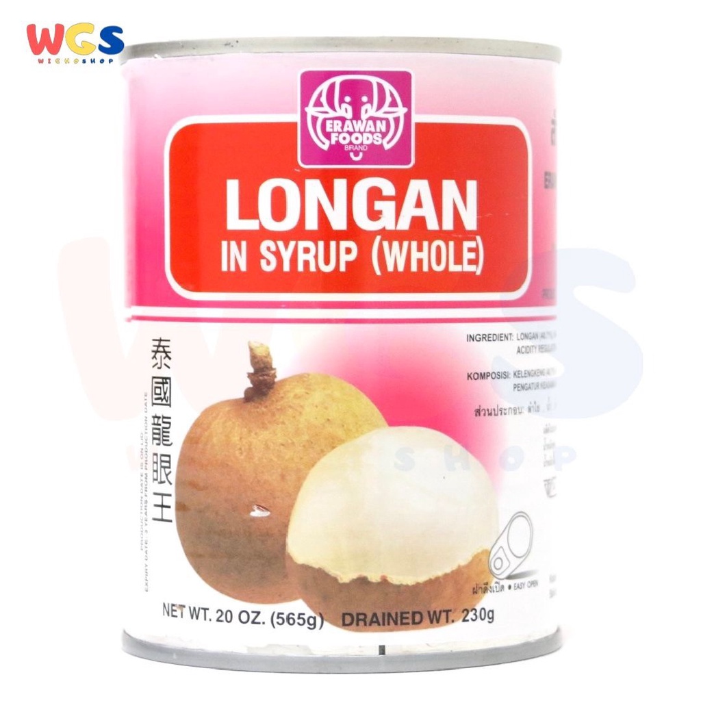 Erawan FOODS Longan in Syrup Whole 565g - Longan Fruit in Syrup ...