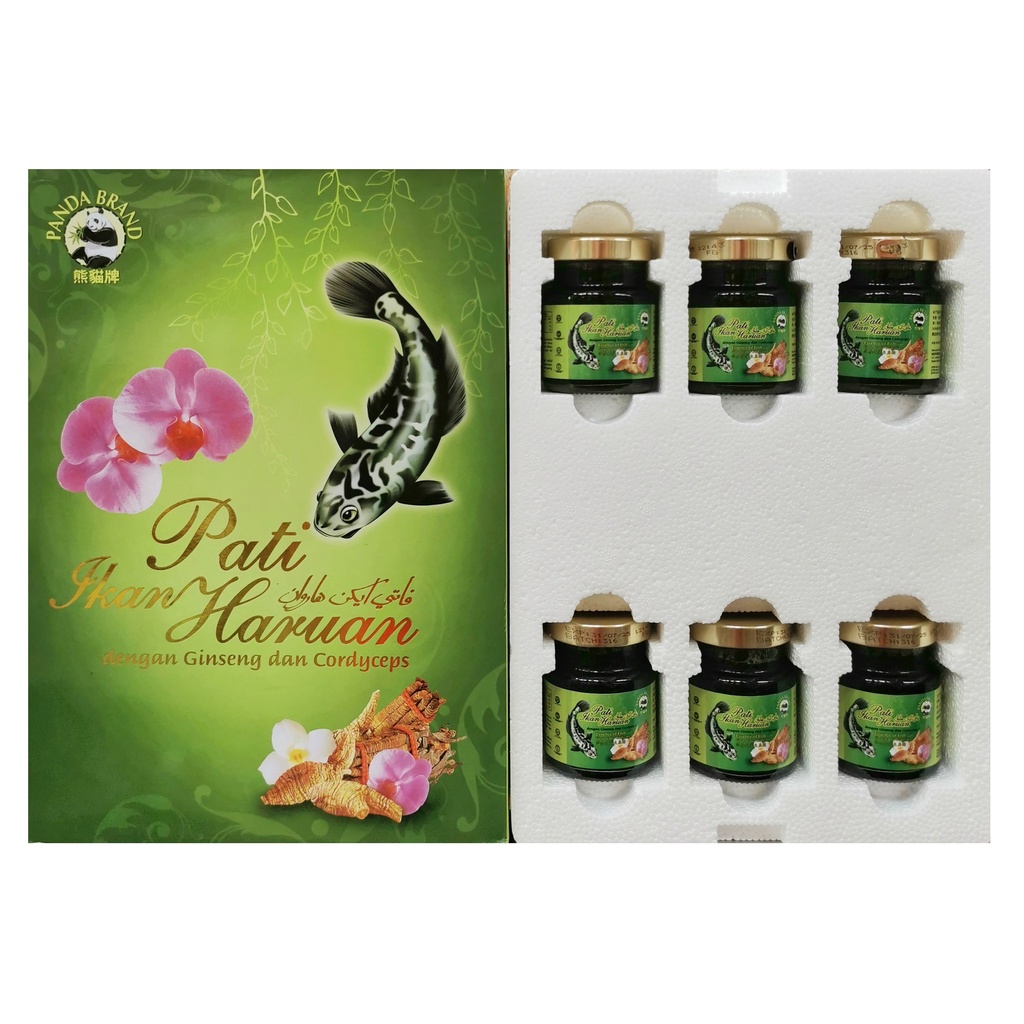 (Panda Brand) Pati Ikan Haruan dengan Ginseng Dan Cordyceps泡参虫草生鱼精6x70g ...