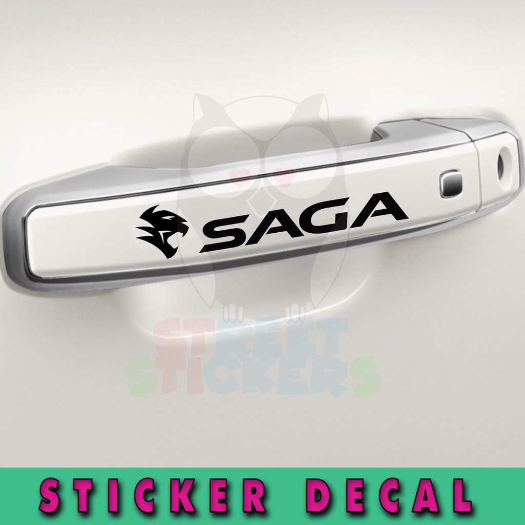 4Pcs Set Proton Saga Logo Sticker For Handle Door Knob Wiper | Shopee ...