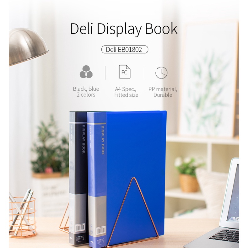 Clear Holder Deli Display Book 60 sheets - EB01802 Deli | Shopee Malaysia