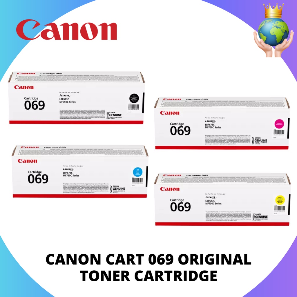 Canon 069 / 069H Original Toner Cartridge ( Black / Cyan / Yellow ...