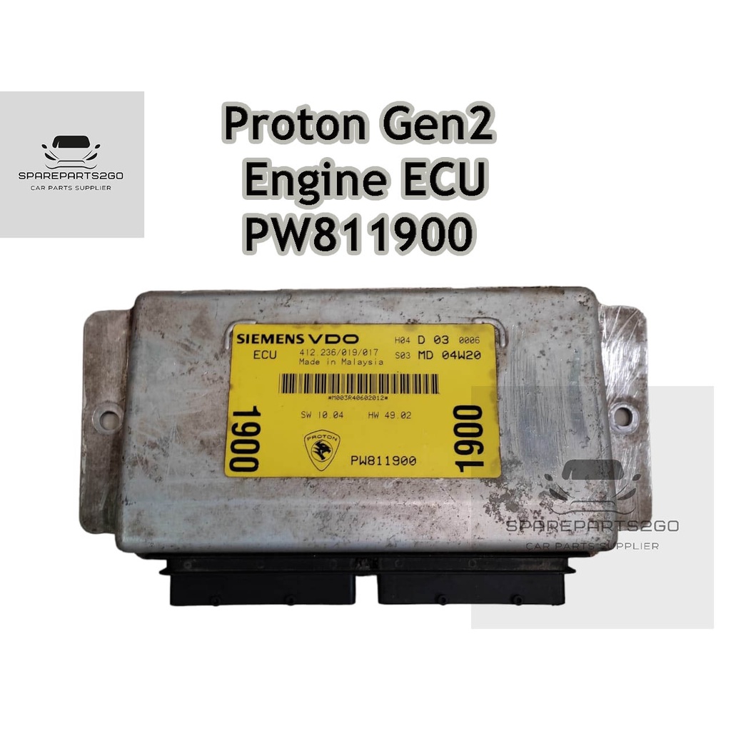 Proton Gen2 Engine ECU PW811900 (Used) | Shopee Malaysia