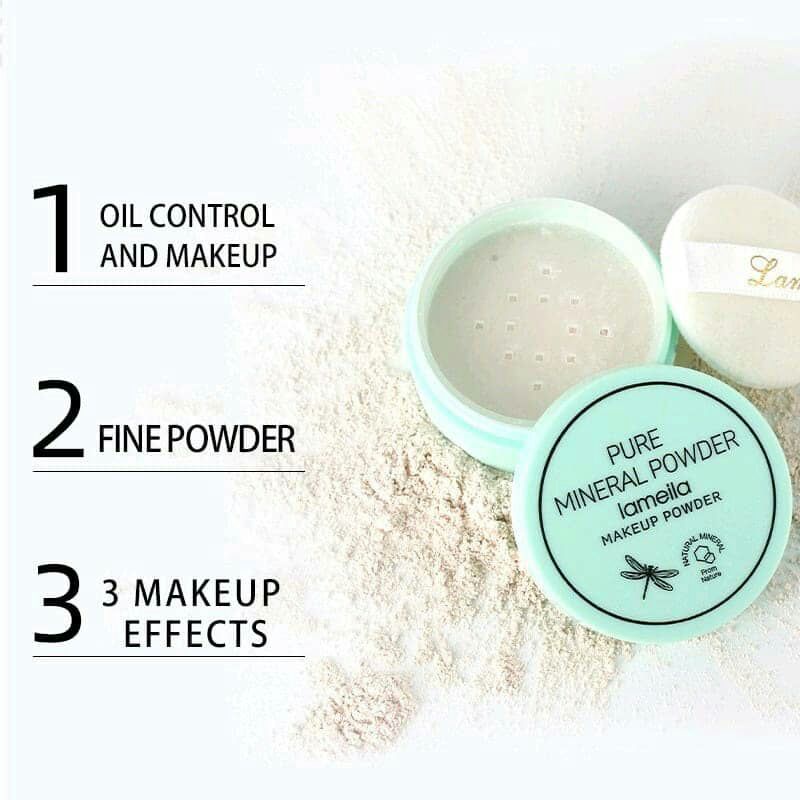 ORIGINAL Lameila Make up powder Oil-control Mineral Loose Powder Mint ...