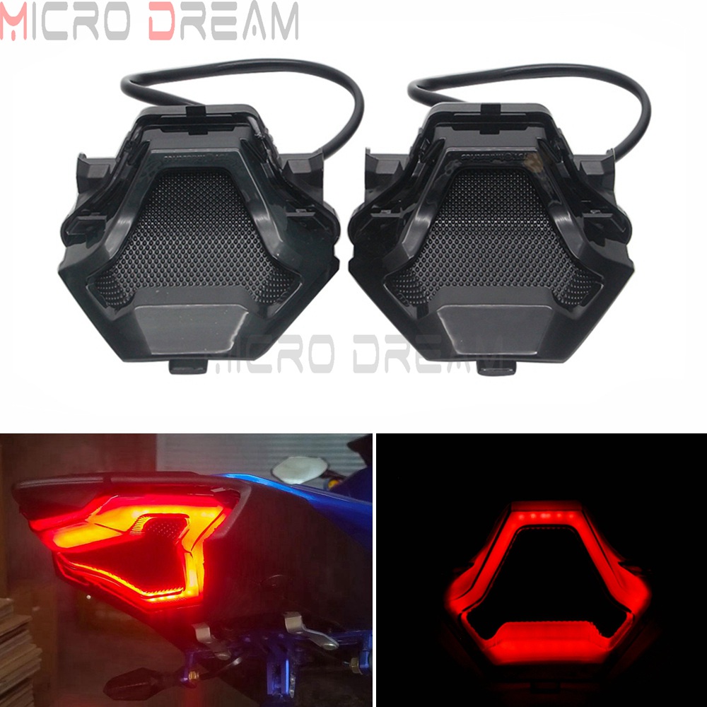 Black/Smoke Rear Tail Light Brake Turn Signals Integrated LED Light For ...