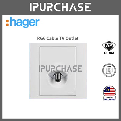 (CLEAR STOCK!!!) Hager astro wall socket single port switch socket ...