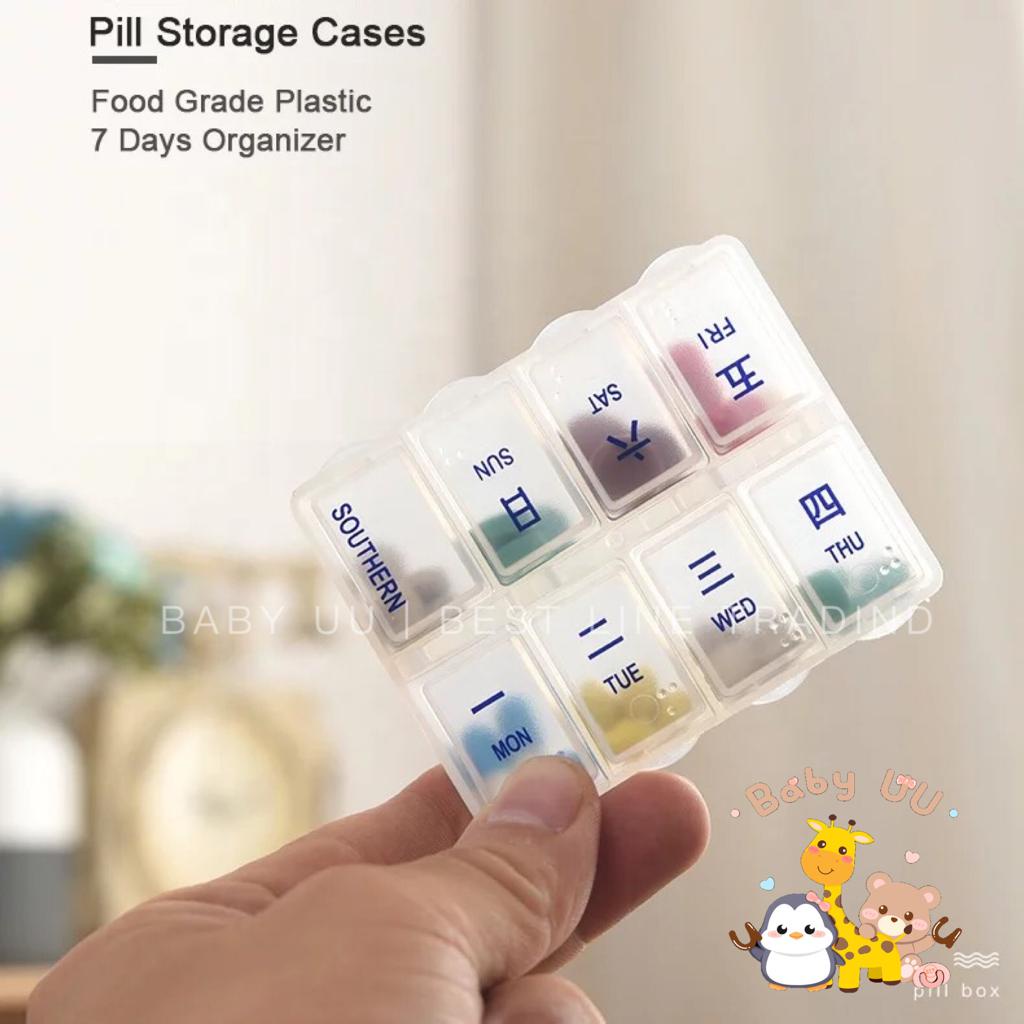 Portable Mini Pill Storage Cases Plastic Pill box Medicine Storage ...