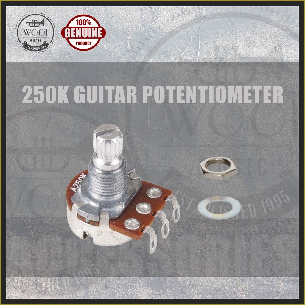 250K Potentiometer For Instruments - Guitar Pot / Bass Pot (Electric ...