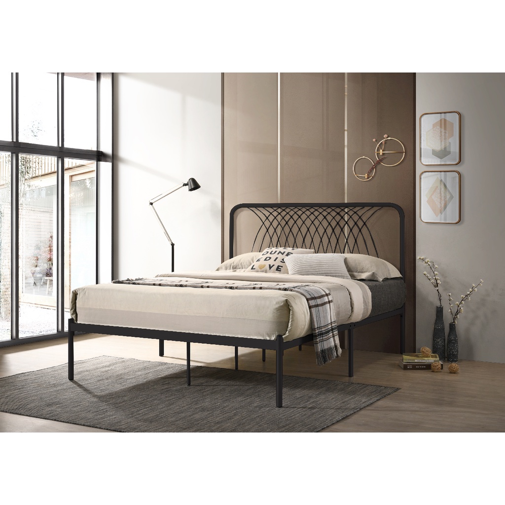 VENISE Metal Queen Bed Frame Metal Bed Frame Double Bed Frame Katil ...