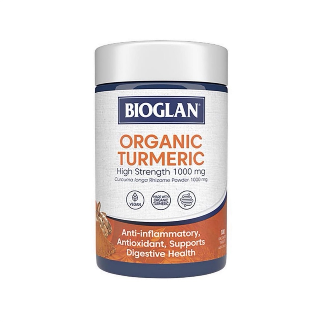 Bioglan Superfoods Organic Turmeric 1000mg 100 Tablets | Shopee Malaysia