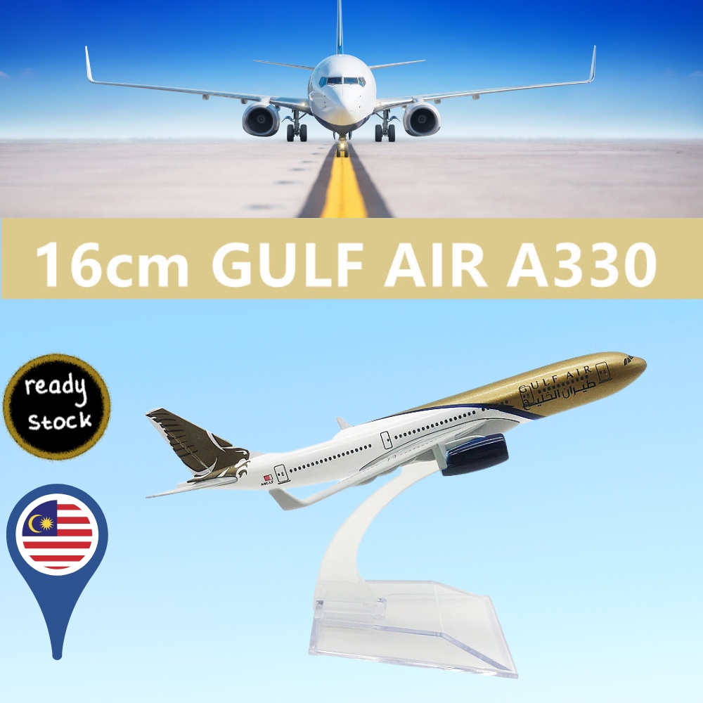 1:400 16cm Bahrain Airways GULF Air Airbus A330 Airlines Alloy Metal ...
