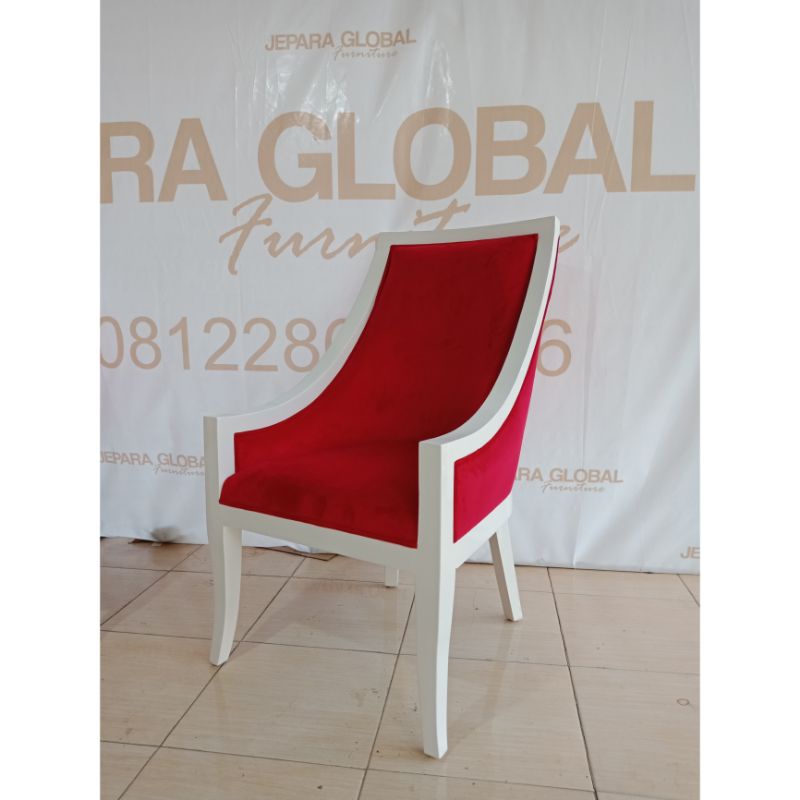 Duco red ferrari velvet dining chairs (teak dining chairs, upholstery ...