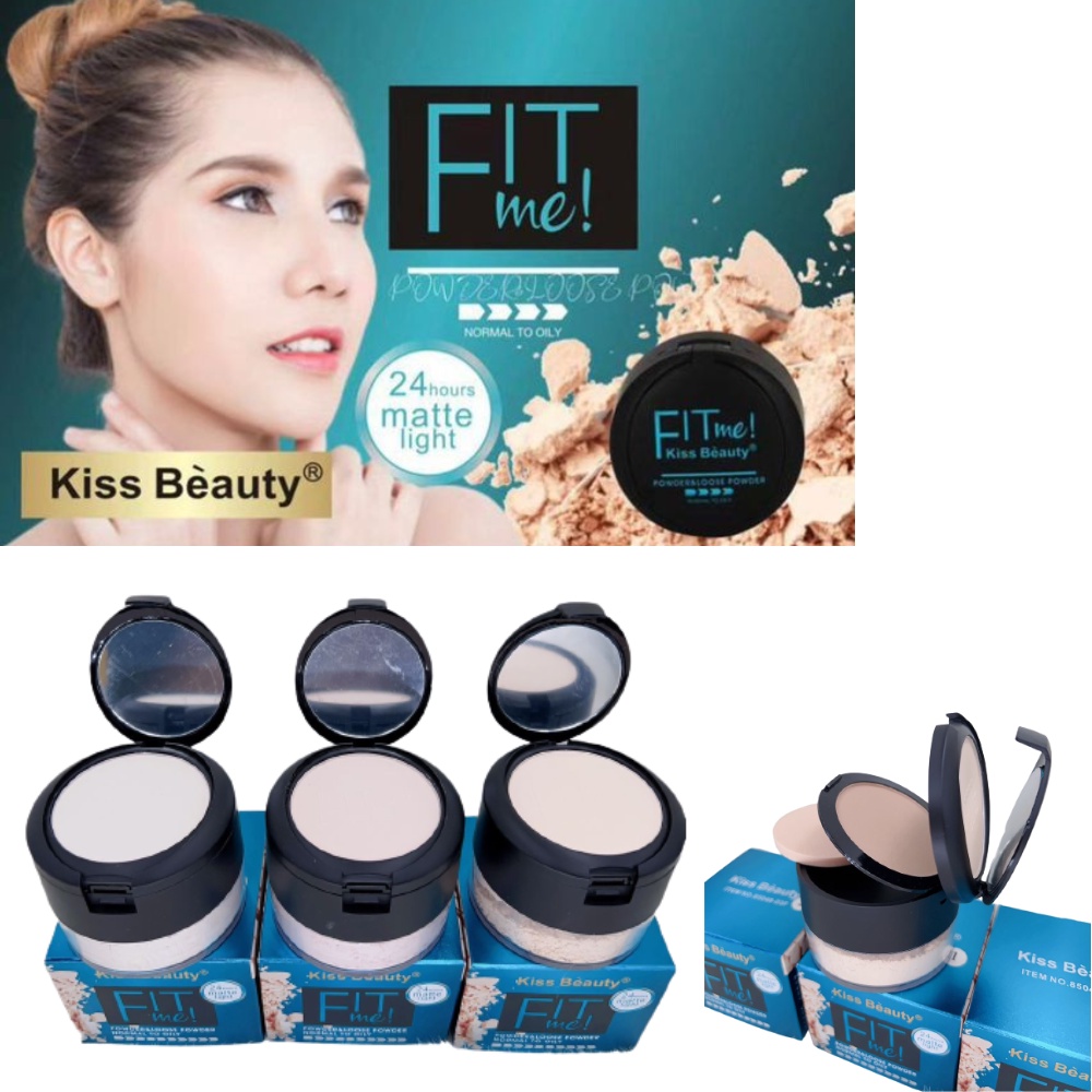 KISS BEAUTY POWDER&LOOSE POWDER 24 HOURS MATTE LIGHT | Shopee Malaysia