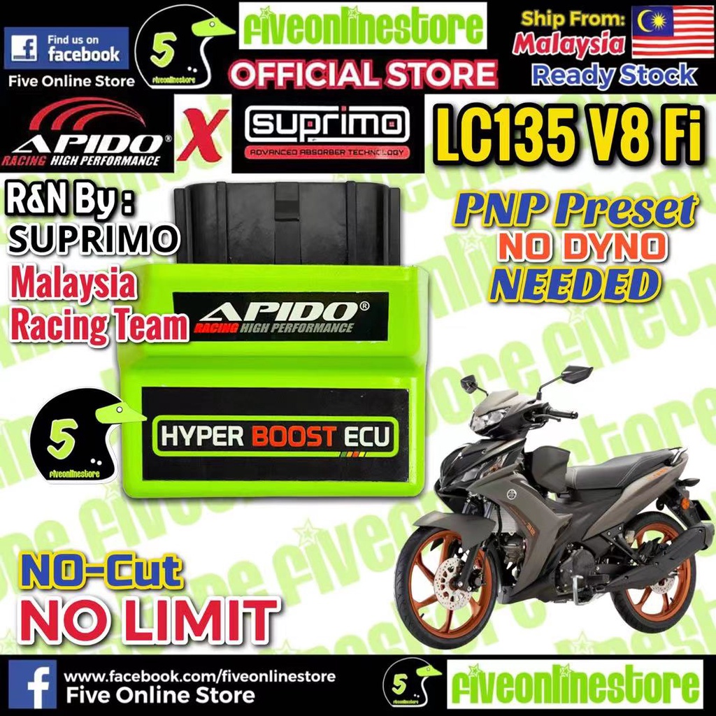 LC135 V8 Fi Apido X Suprimo Racing Hyper Boost ECU PNP No Dyno No Cut ...