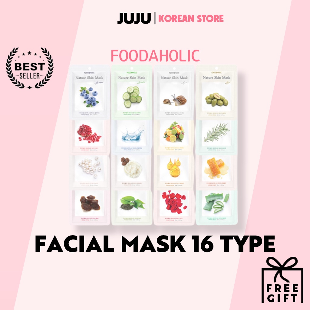 FOODAHOLIC / Nature Skin Mask Pack Sheet Mask Face Mask 16typs / 25ml ...
