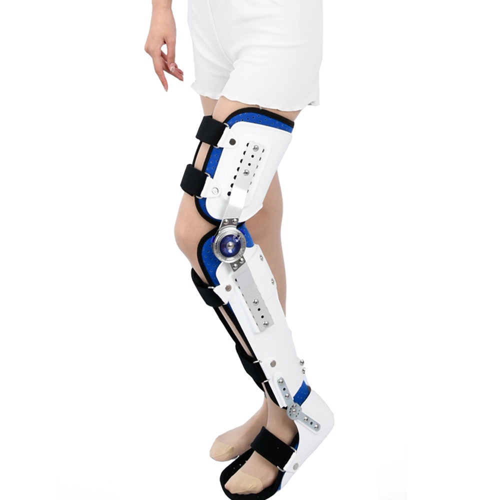 Adjustable Orthosis Knee Pad Ankle Foot Brace Fixed Leg Ankle Fixed ...