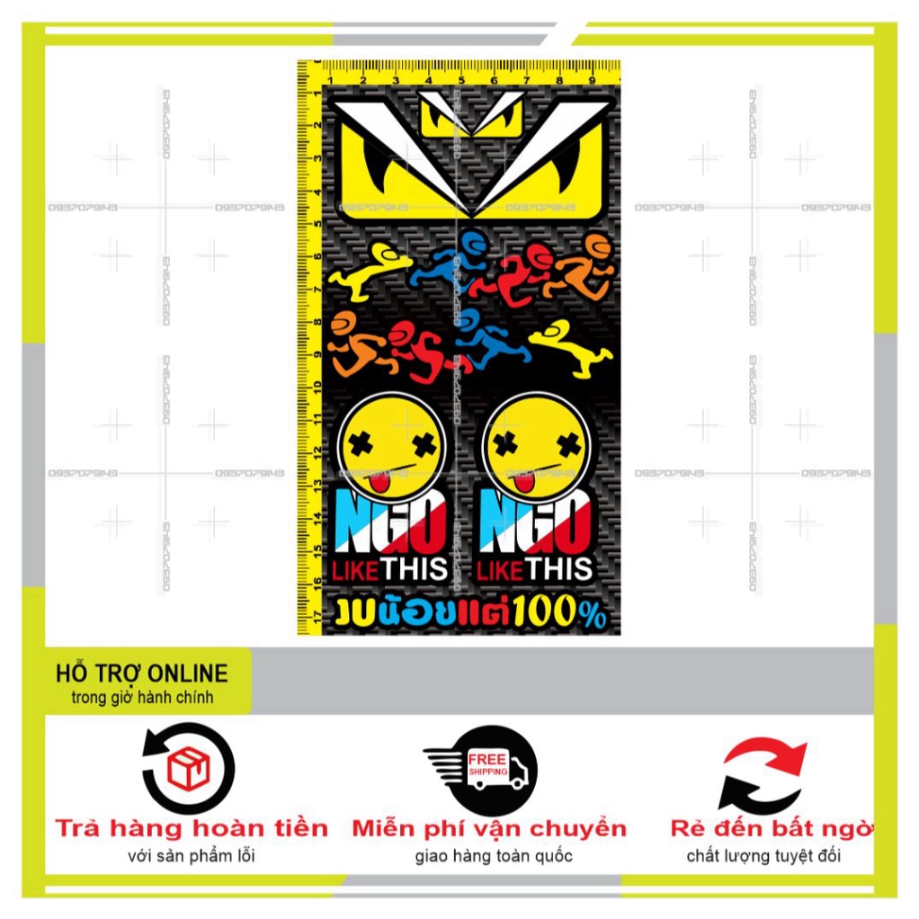 LOGO STICKER FOR MINI MOTORCYCLE M13 - BI DECAL | Shopee Malaysia