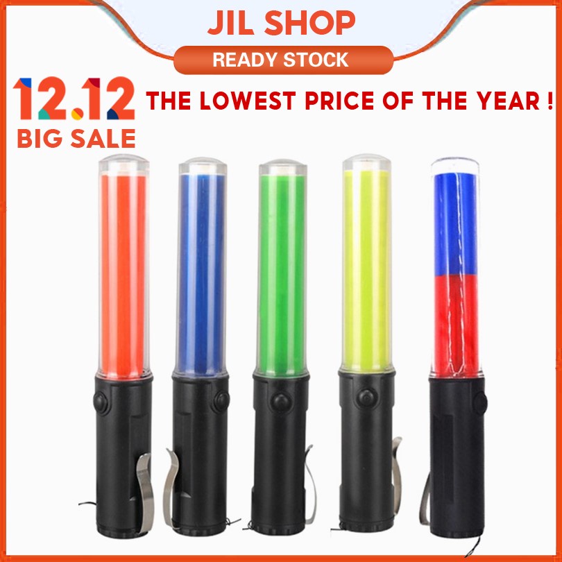 [ Ready Stock ]Traffic LED Baton Light Rechargeable Flashing Emergency ...