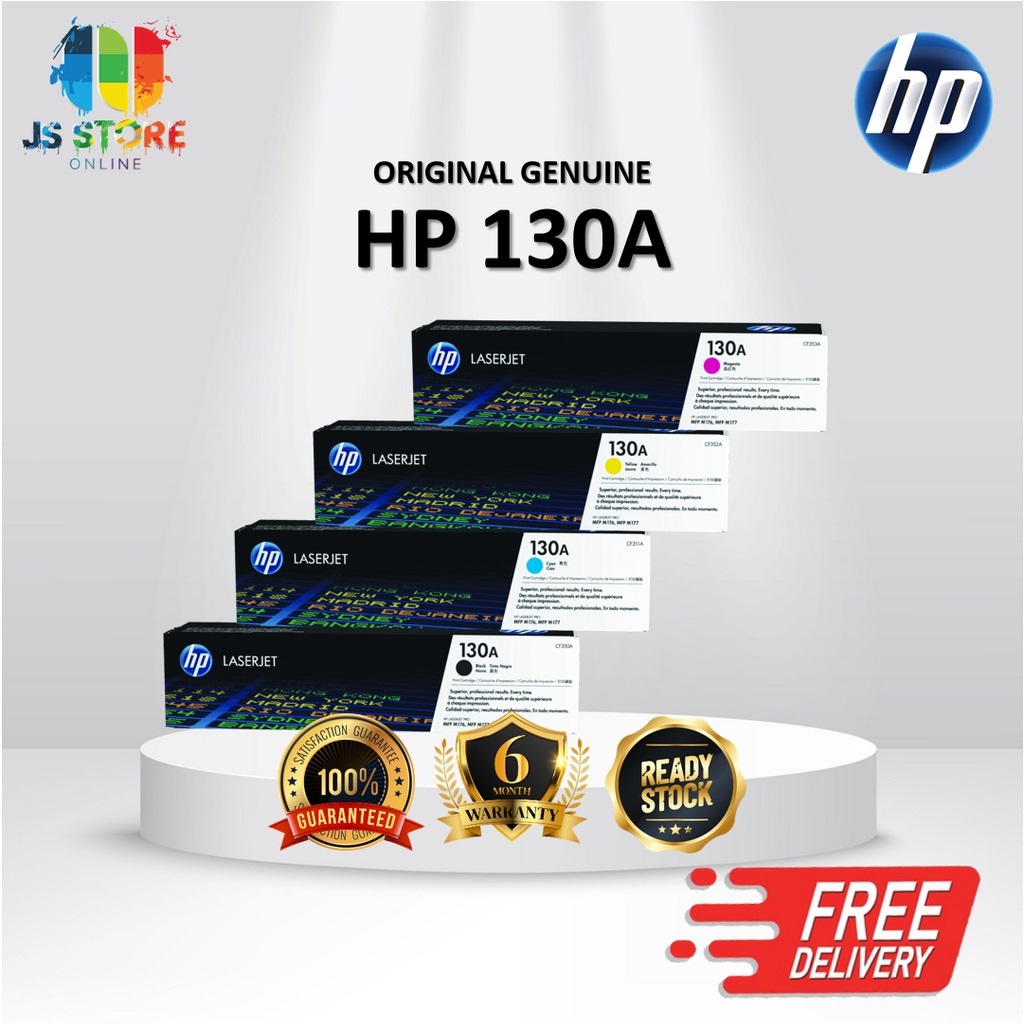 [100% ORIGINAL] HP 130A LaserJet Toner Cartridge HP CF350A, CF351A ...
