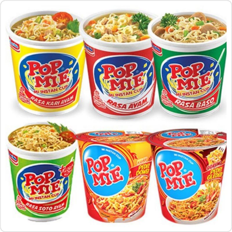Pop Mie Goreng Gledek / Pop Mie kuah Pedas Dower | Shopee Malaysia
