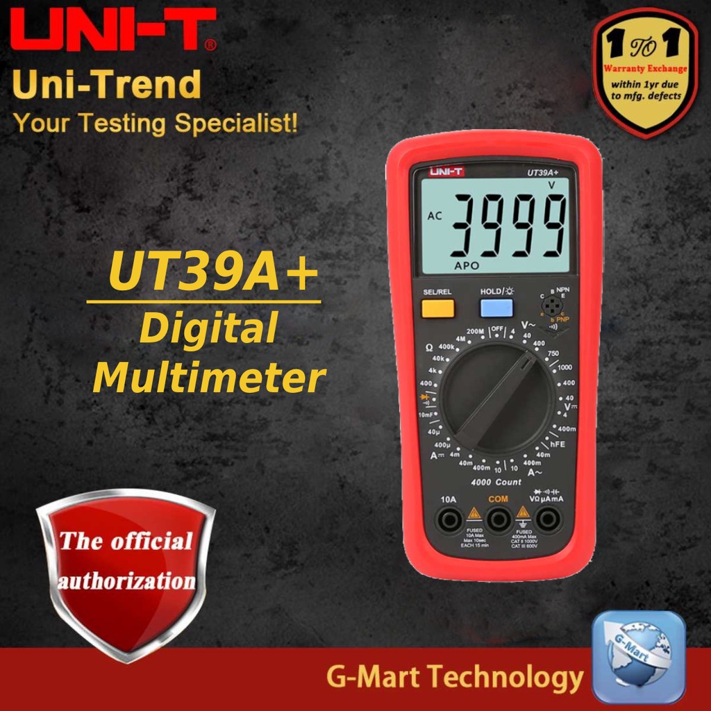 UNI-T UT39A+ UT39C+ UT39E+ Digital Multimeter | Shopee Malaysia