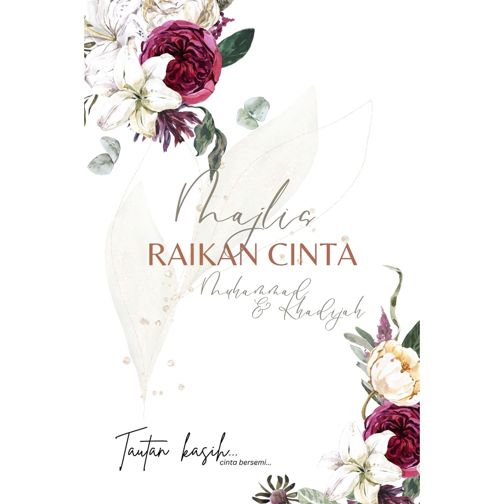 DESIGN DIGITAL KAD KAHWIN & KAD EDARAN | Shopee Malaysia